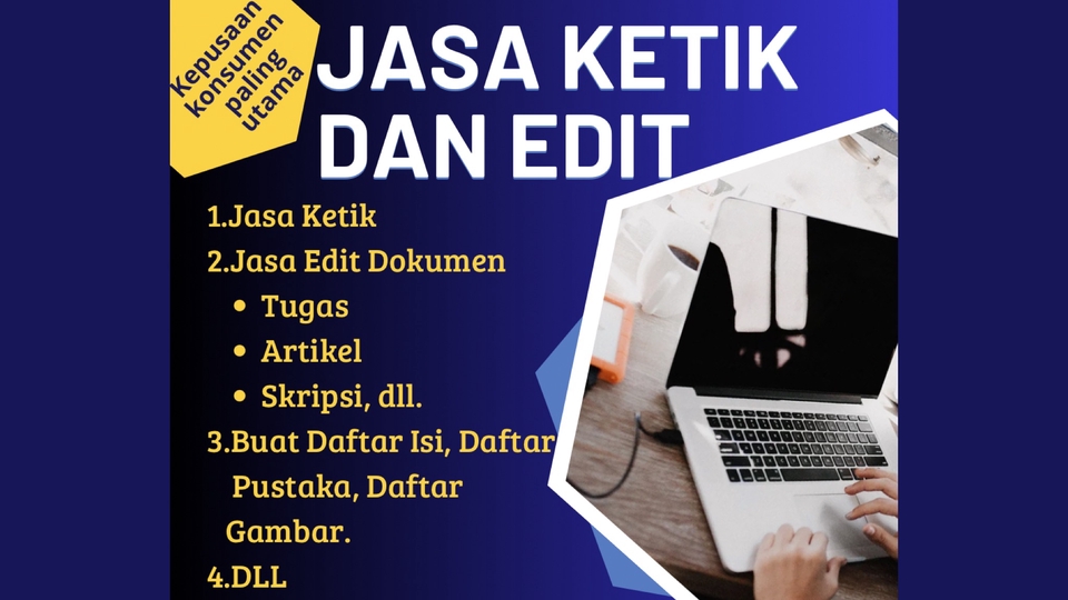 JASA KETIK DAN EDIT PROFESIONAL DENGAN HARGA TERJANGKAU