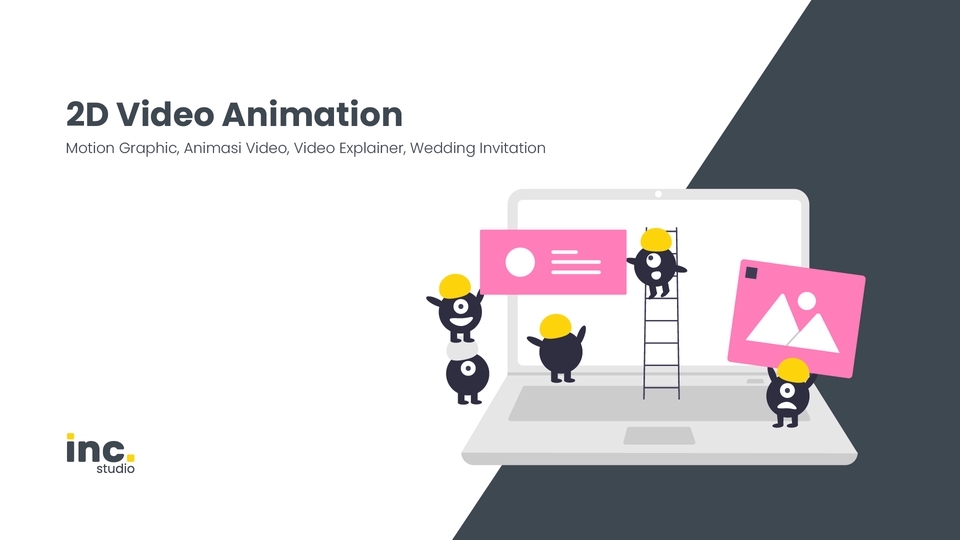 Pembuatan Video Animasi 2D | Video Explainer | Wedding Invitation | Motion Graphic