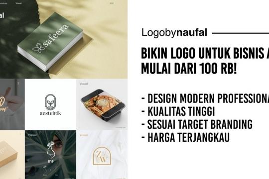 Desain logo simple kekinian mulai dari 100 ribu aja