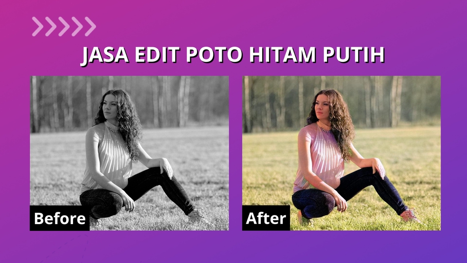 Jasa Edit Poto Hitam Putih Menjadi Lebih Bewarna