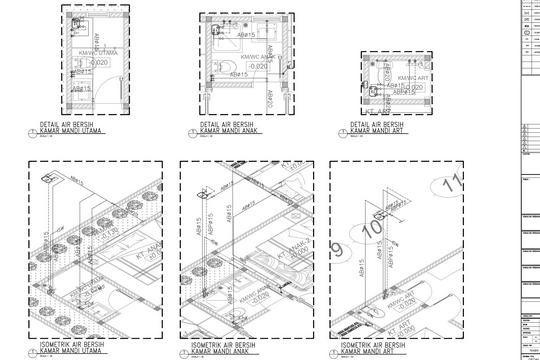 Desain perencanaan gambar Mekanikal, Elektrikal, Plumbing (MEP ...