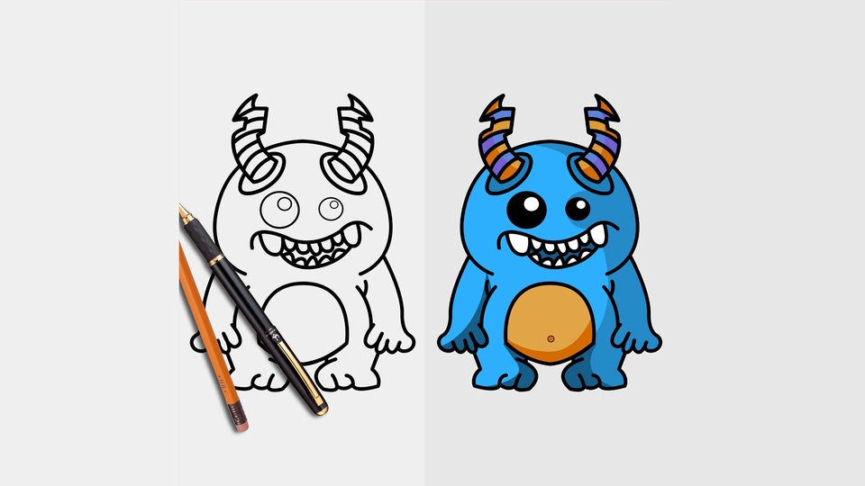 draw cute cartoon character in my style