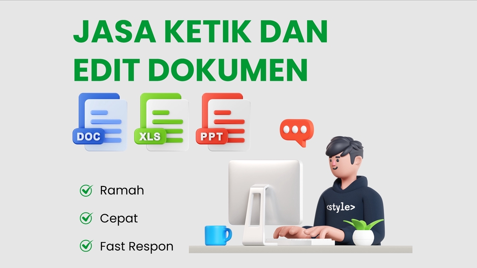 JASA KETIK DAN EDIT DOKUMEN MURAH CEPAT