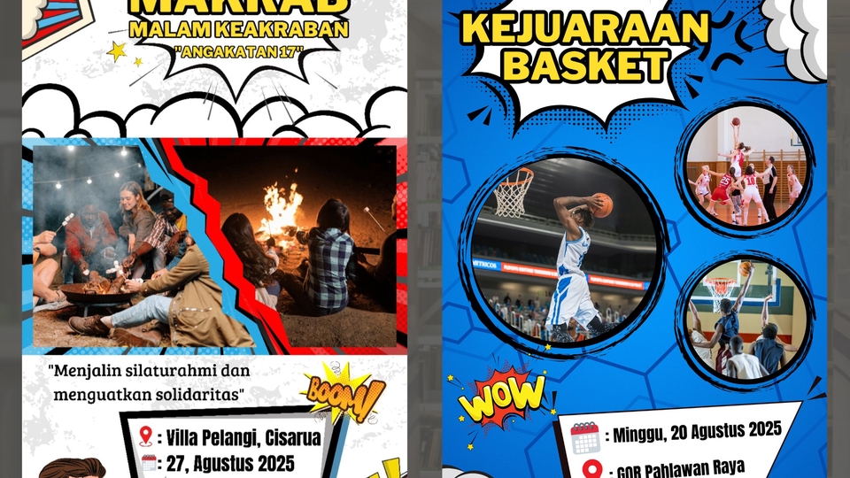 Desain Banner dan Pamflet Kegiatan