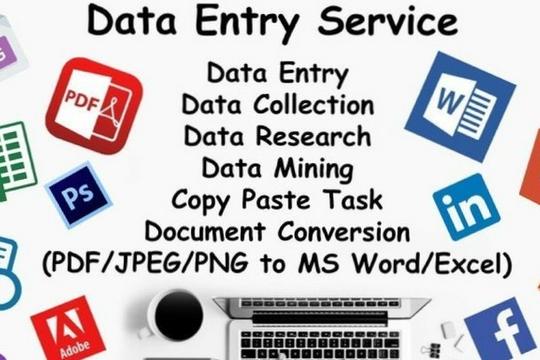 Menginput data, Enti data Pemrosesan data excel.