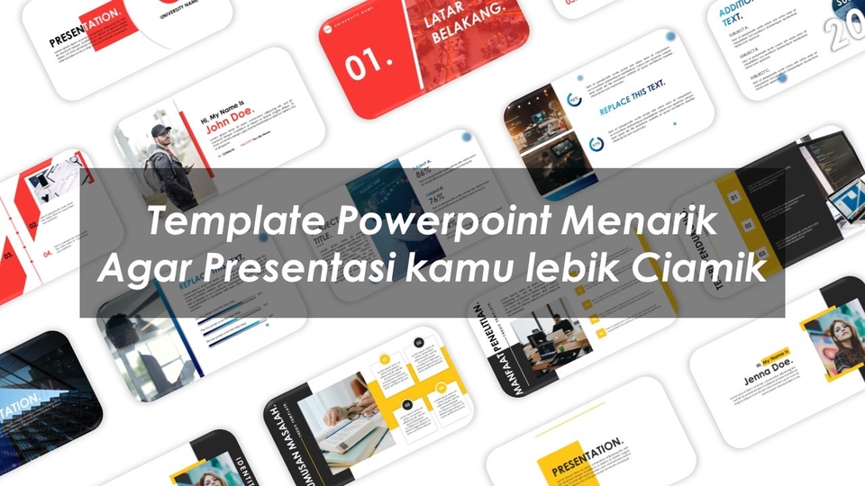 Desain Template Powerpoint Presentasi SEMUA JENIS! Supaya Lebih Menarik!!