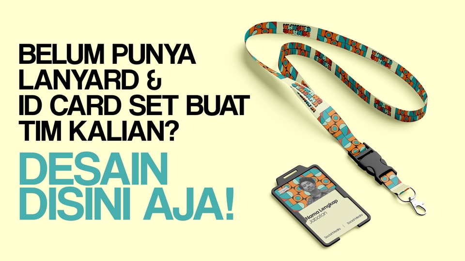 Desain Lanyard & ID Card keren untuk Perusahaan atau Tim Kalian!