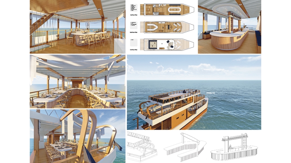 ออกแบบเรือนำเที่ยว | TOUR BOAT DESIGN
