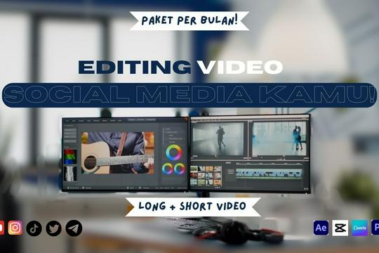 PER BULAN!!! PAKET VIDEO EDITING YOUTUBE SHORT + REELS