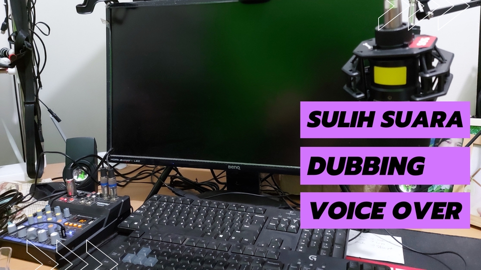 Sulih Suara / Dubbing / Voice Over Dengan Alat Audio Card Dan Condensor