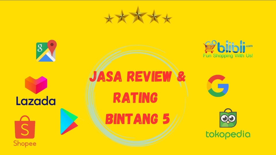 JASA RATING DAN REVIEW MURAH 100% (SHOPEE,TOKOPEDIA,LAZADA,BUKALAPAK ...