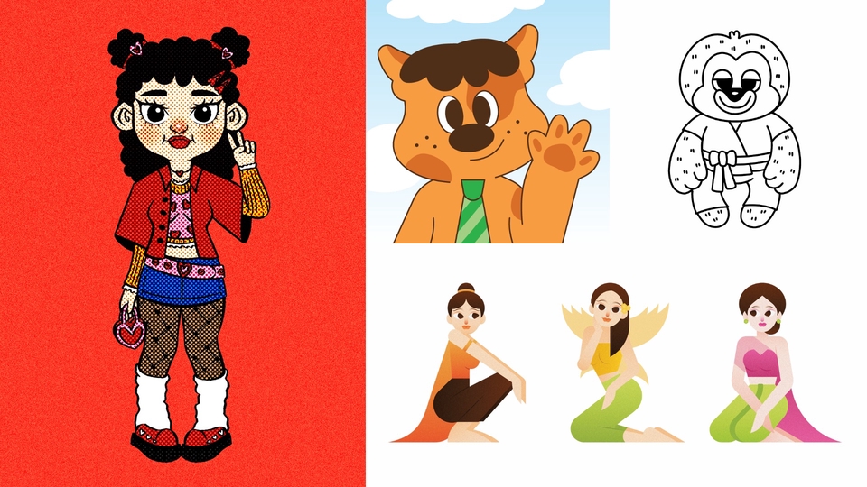 Character & Mascot หลากหลายสไตล์