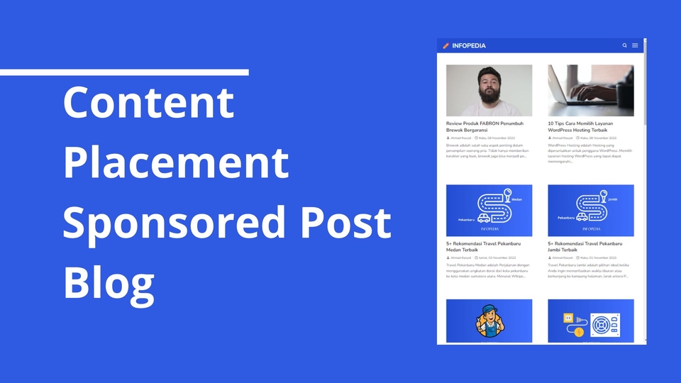 Jasa Content Placement / Guest Blogger dan Sponsored Post Blog