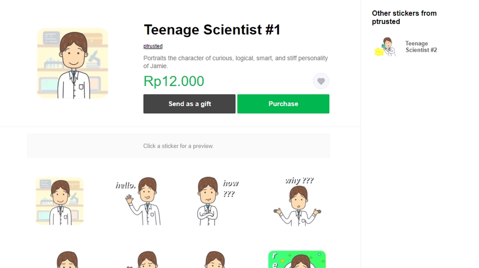 Desain Karakter Sticker LINE dan WhatsApp