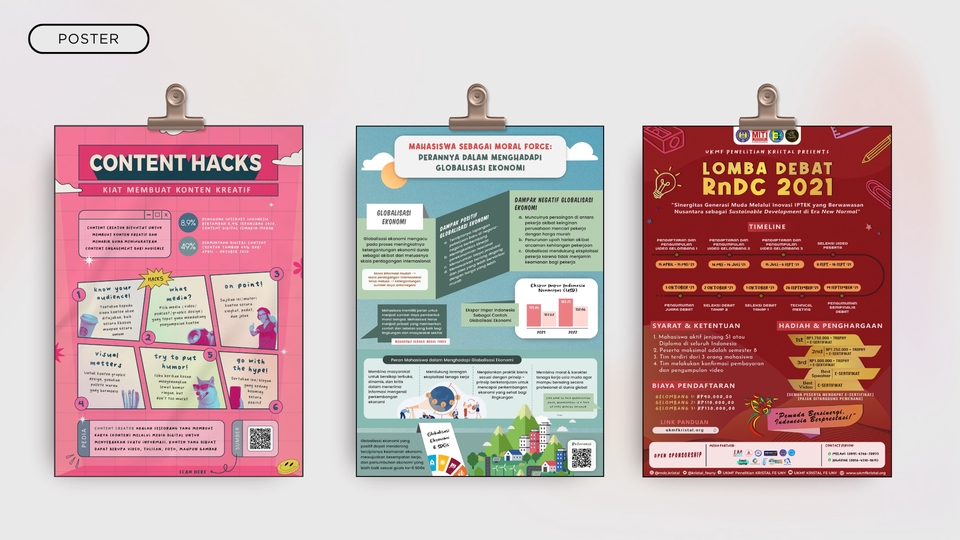 Desain Poster dan Infografis Custom