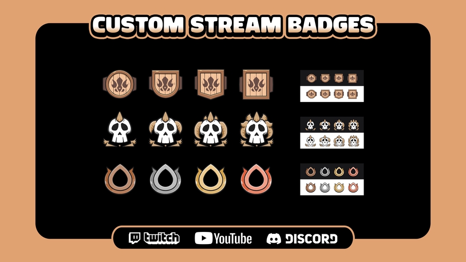 Custom Subscriber Badges, bit Badges atau Flair untuk Twitch/Discord ...