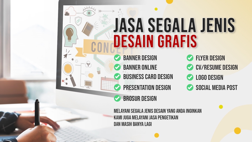 Jasa Segala Jenis Desain Grafis 12 jam High Quality