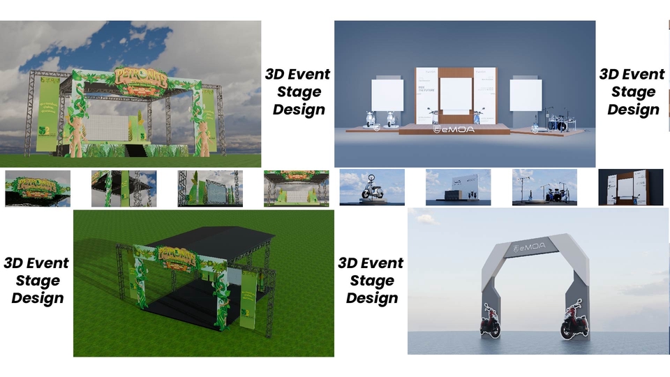 Jasa perancangan 3D Design Event atau 3D Stage untuk Acara