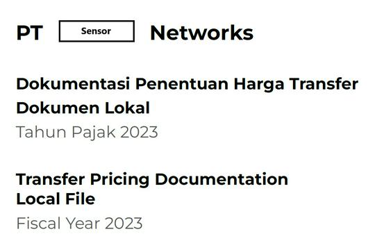 Translate Transfer Pricing Documentation (Local File & Master File) EN-ID | ID-EN