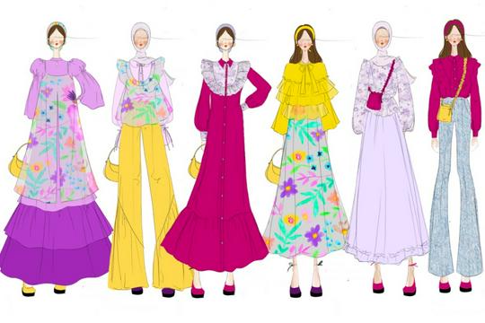 Desain Fashion Illustrasi