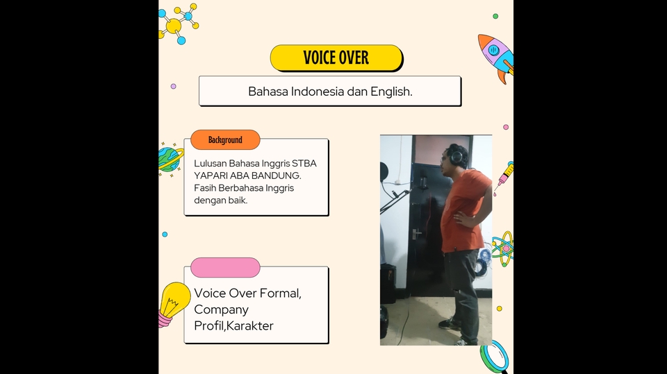 Voice Over Bahasa Indobesia dan English