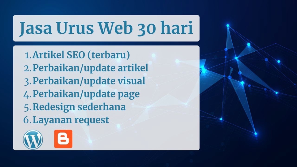 Jasa Urus Web Periodik 1 Bulan (30 Hari)