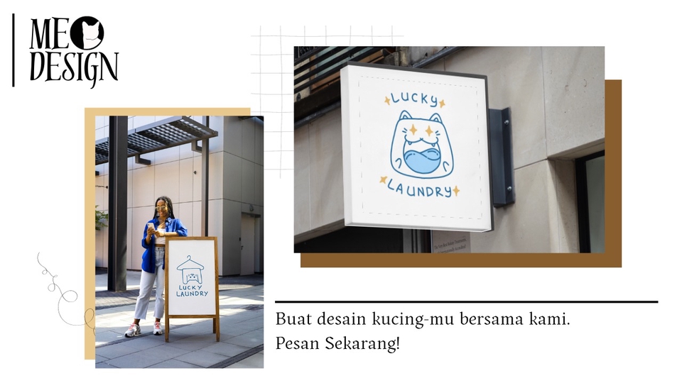 Desain Logo Simple Tema Kucing