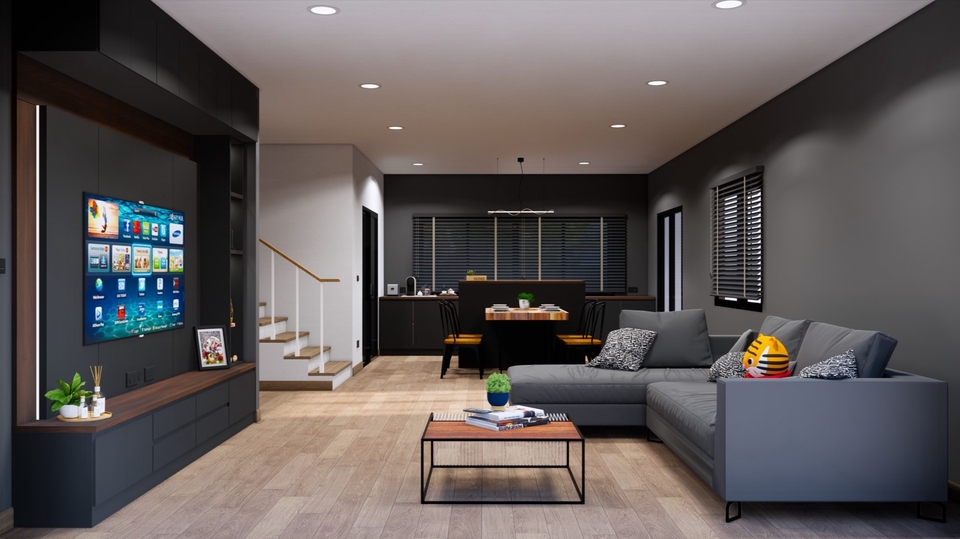 ออกแบบภายใน 3D Perspective Interior