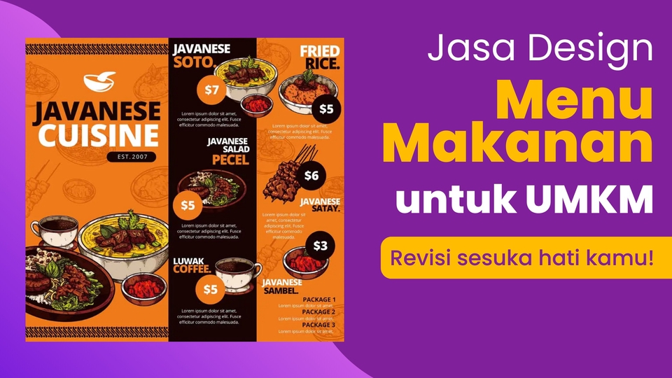 JASA DESAIN MENU MAKANAN UMKM | FOOD MENU | MENU MAKANAN | JASA DESAIN ...