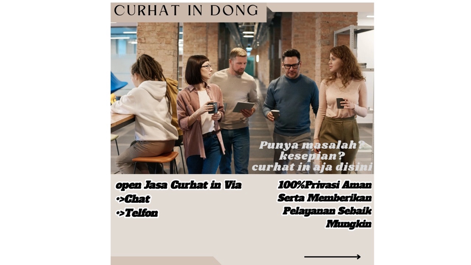 Jasa curhat dan konsultasi mengenai percintaan,self development dan lain²