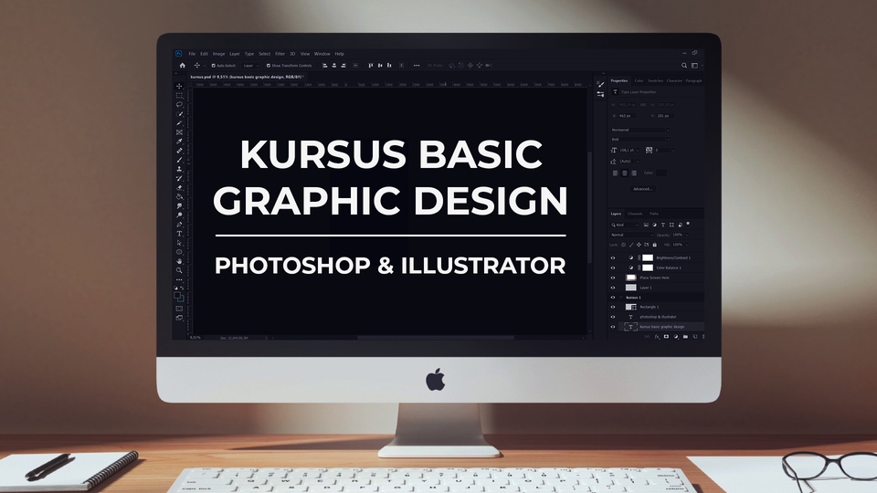 Kursus Basic Desain Grafis (Photoshop & Illustrator)