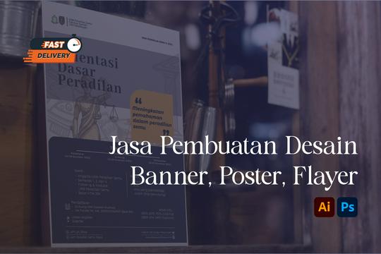 Jasa Desain Grafis Banner, Flayer, Poster, Pamflet Kegiatan dan Tugas
