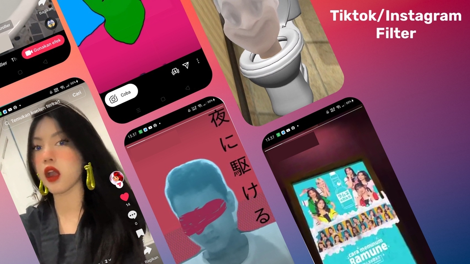 Jasa membuat Filter Instagram/Tiktok