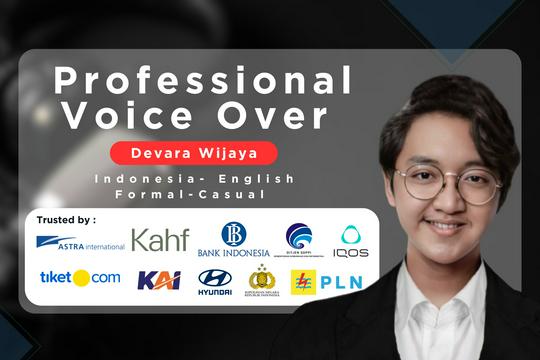 Voice Over Professional Berkualitas! Indonesia-English. Dubber / Voice ...