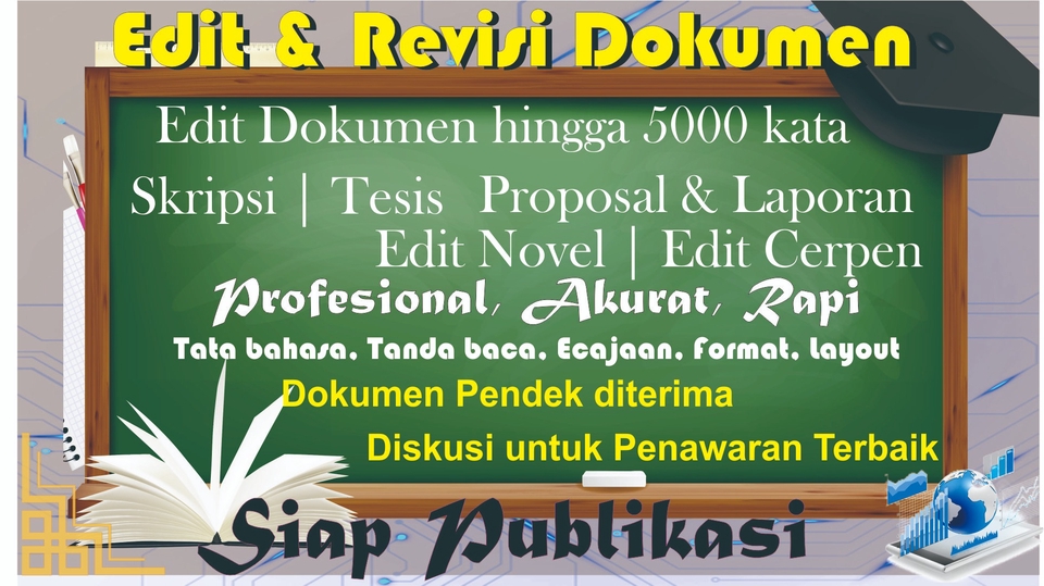 Edit & Revisi Dokumen Profesional | Akurat, Rapi, Siap Publikasi