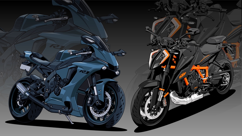 Vector Motorcycle Illustration