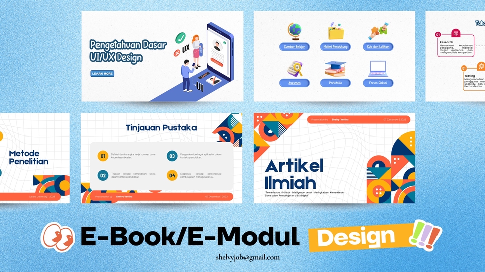 Desain E-Book & E-Modul Profesional – Visual Menarik & Interaktif