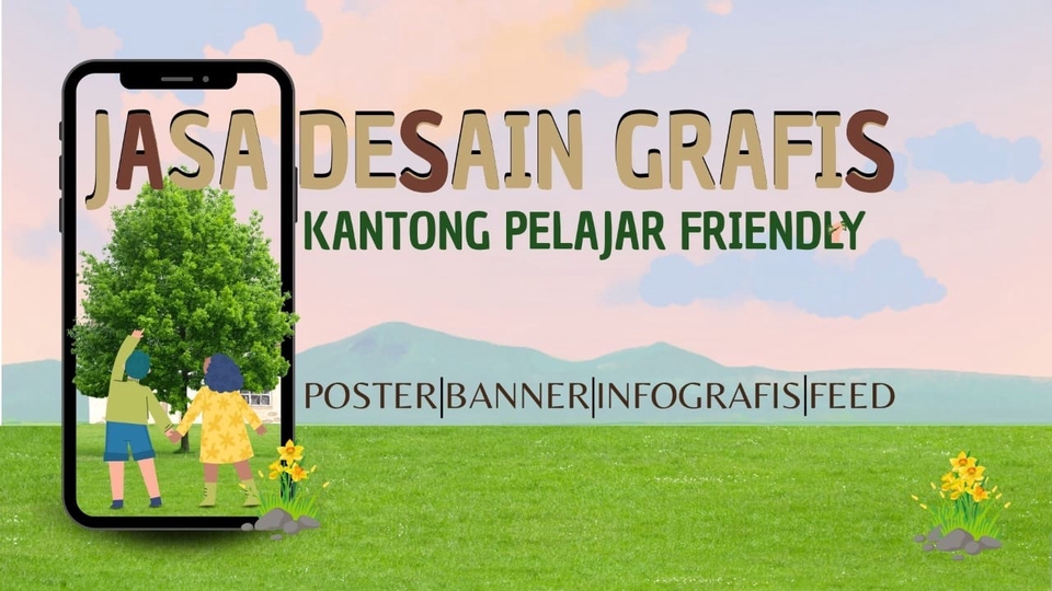 JASA DESAIN POSTER DAN BANNER UNIK GAYA GEN Z