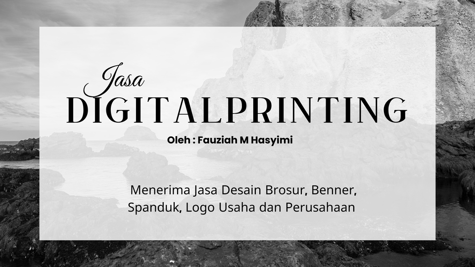 Digital Printing, Desain Logo Produk/Perusahaan
