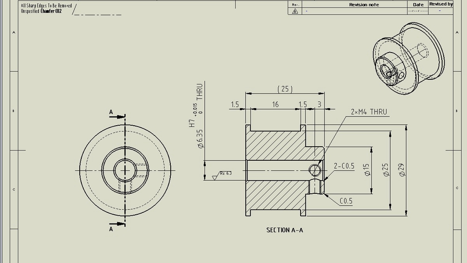 รับทำ 2D Detail Drawing งาน Automation