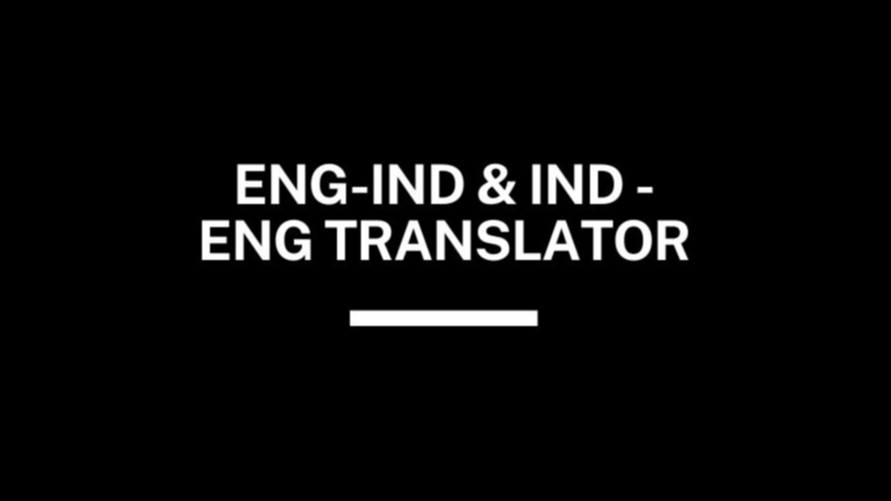 FAST ID-EN or EN-ID translation