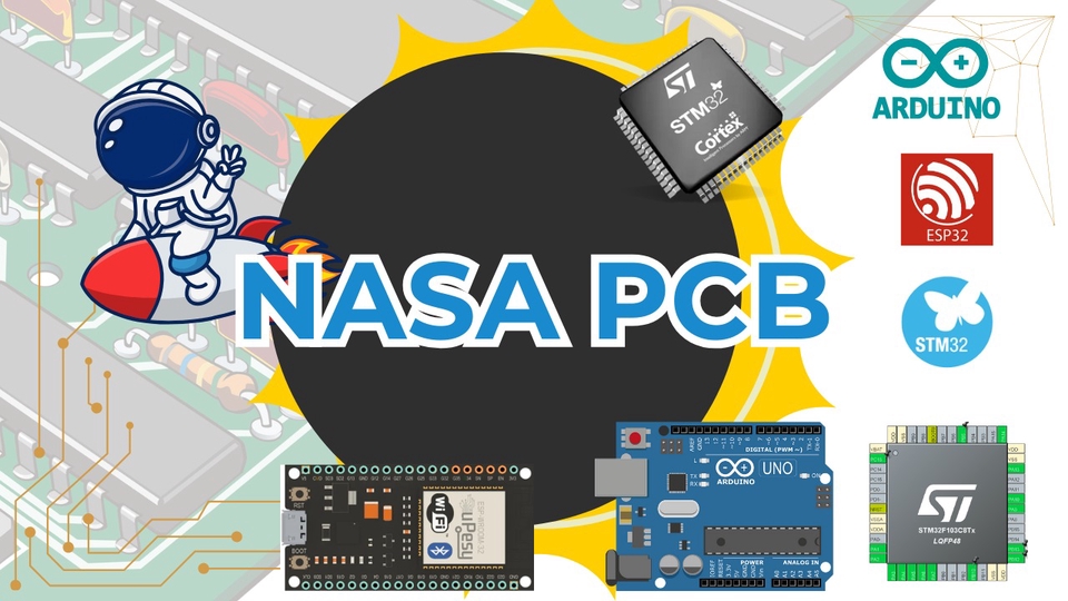 NASA PCB - รับออกแบบวงจรนาซ่า ได้ทุกความต้องการ Arduino ESP8266 ESP32 ...