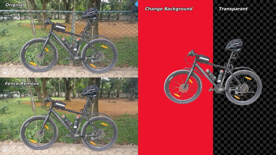 Paket 10 gambar background removal dan edit foto