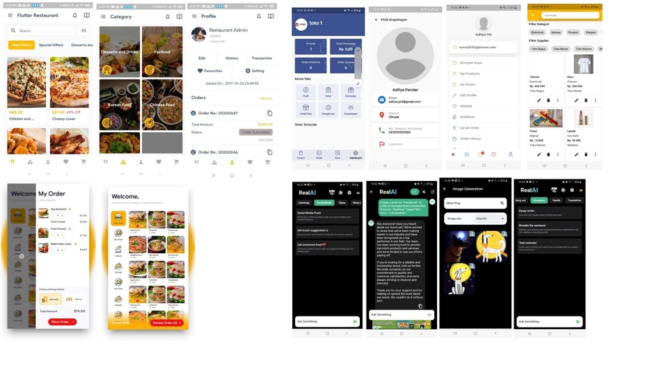 Pembuatan aplikasi android/ios dengan menggunakan flutter