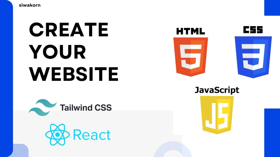 รับทำหน้าเว็บไซต์ /psd , figma to html/responsive/ react tailwindcss ...