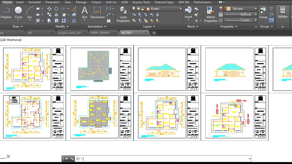 Drafter gambar Arsitektural Autocad 2D / Re-draw pdf to DWG