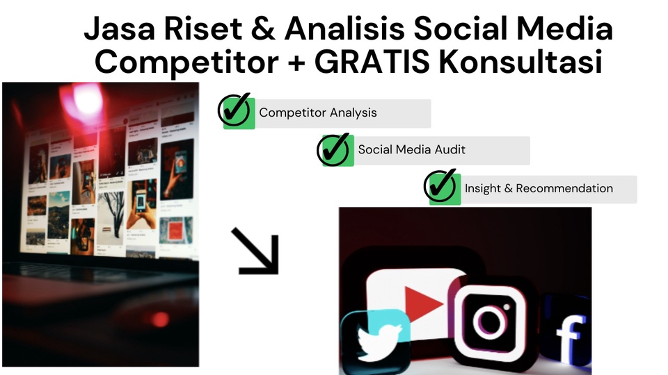 Jasa Riset & Analisis Social Media Competitor + GRATIS Konsultasi