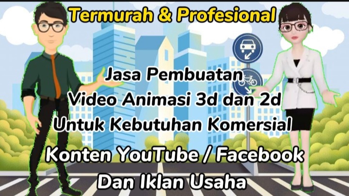 Video animasi 3D untuk Keperluan Komersial / Konten YouTube / Facebook ...