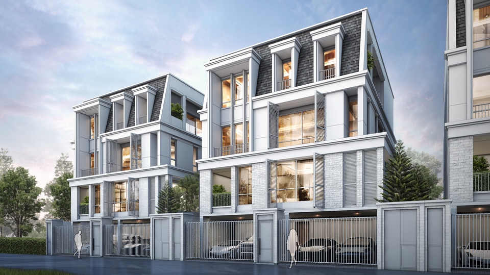 3D Perspective Render Exterior , Interior