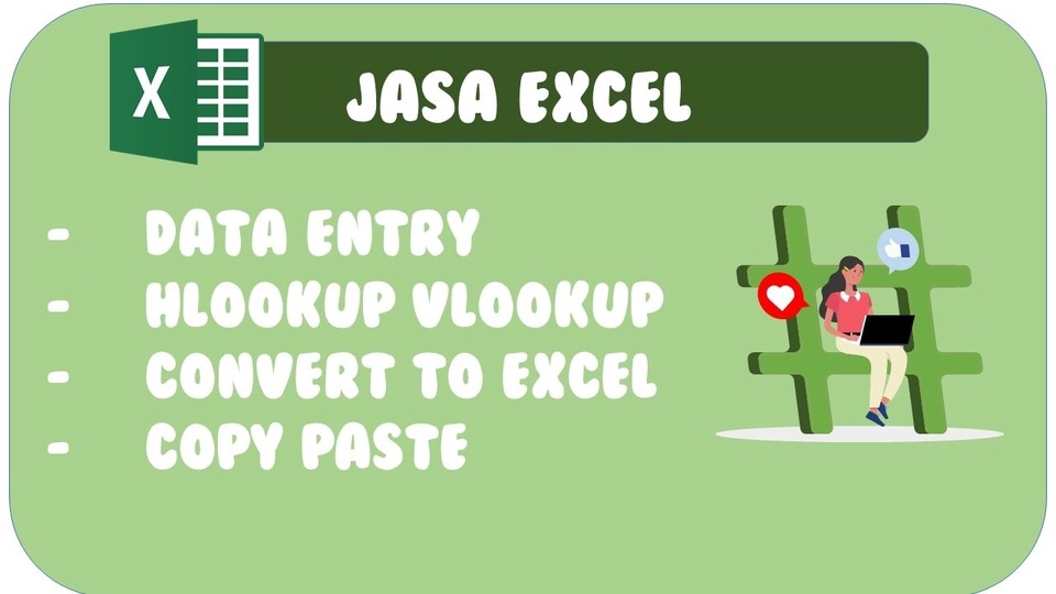 Jasa Entri Data / Data Entry Excel, Copy Paste, Convert PDF to Excel, dll.